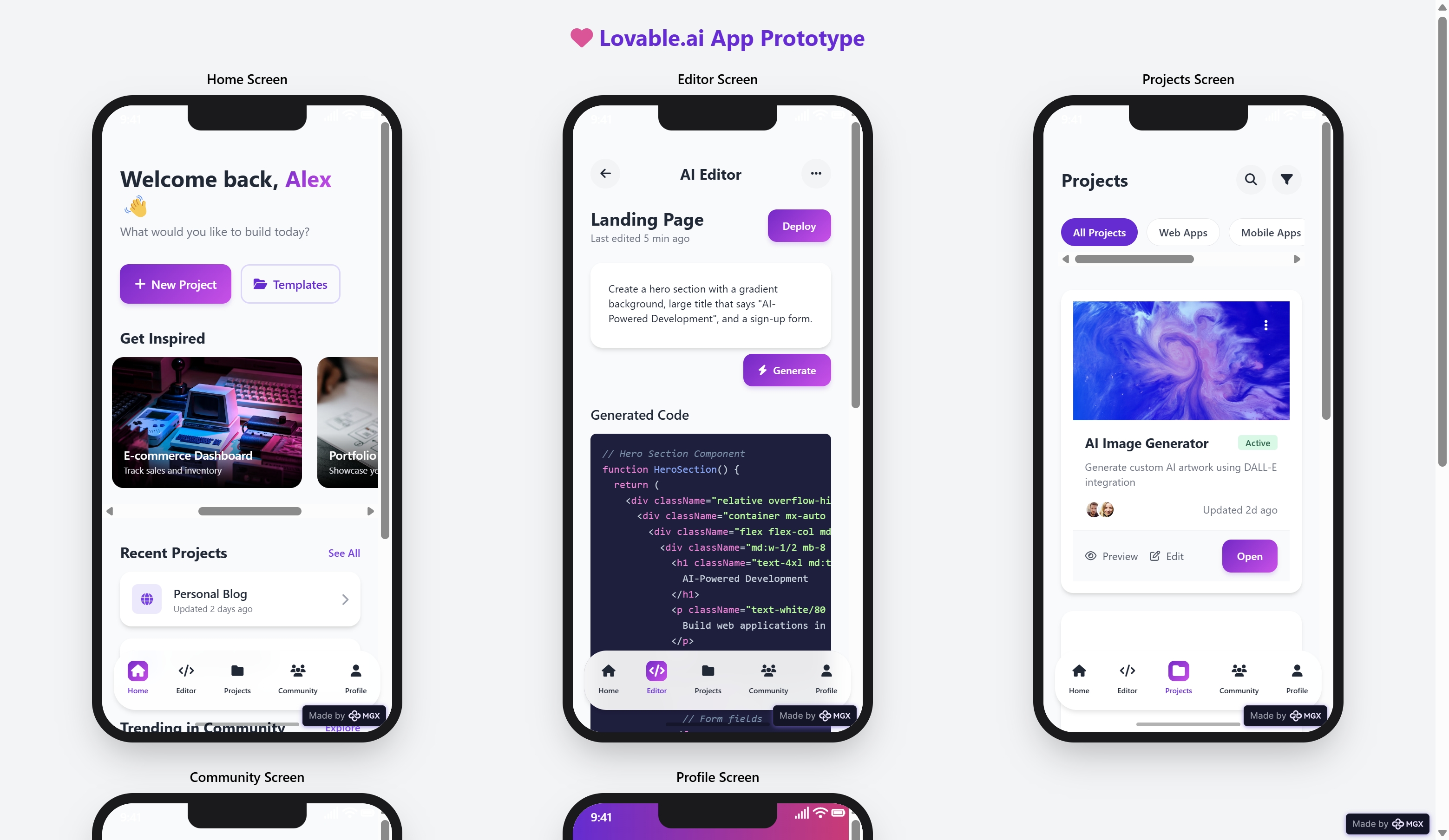 Lovable.ai App Prototype